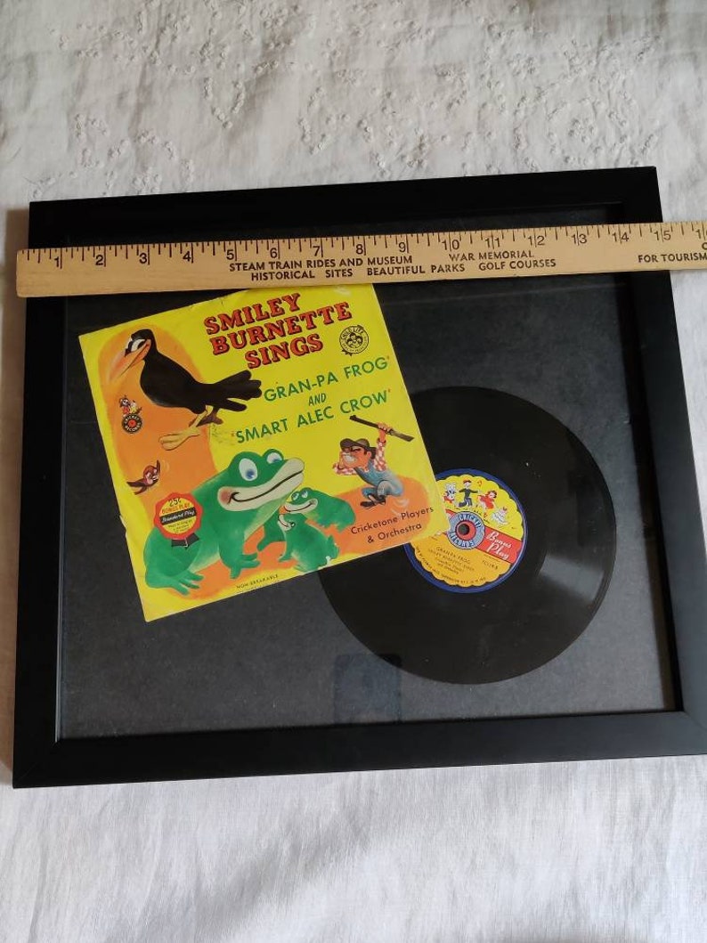 Smiley Burnette1953 Grandpa Frog Framed 45 Grandpa Frog - Etsy