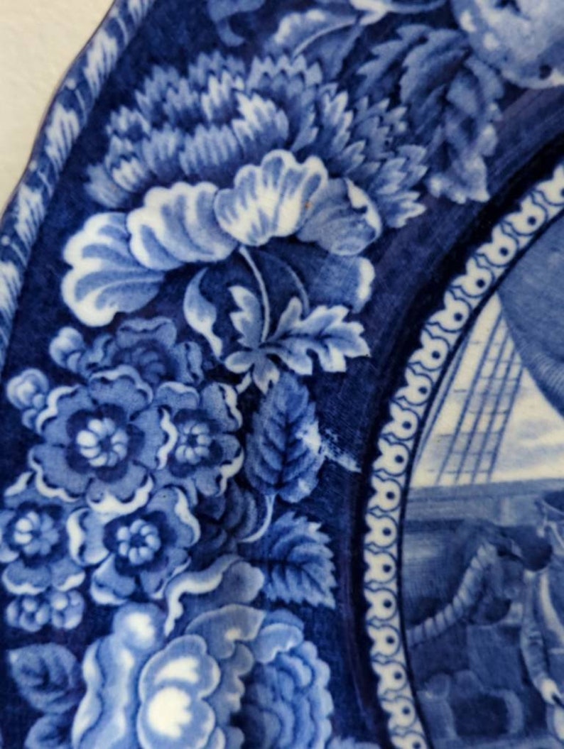 Flow Blue Platecollectible Antique Staffordshire Plate Death - Etsy