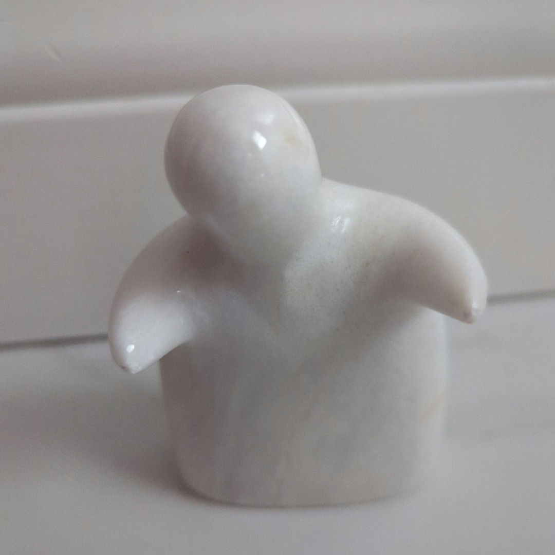 Vintage Marble Carving, Ghostly Marble Character, Carved Marble Figure ...