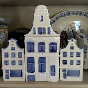 2 Blue Delft Piecesdutch House With Lidvintage Delftdelft - Etsy