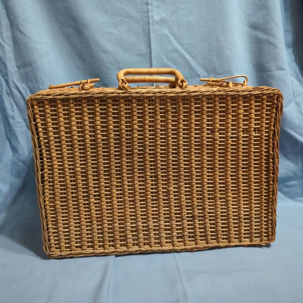Rattan Suitcase - Etsy