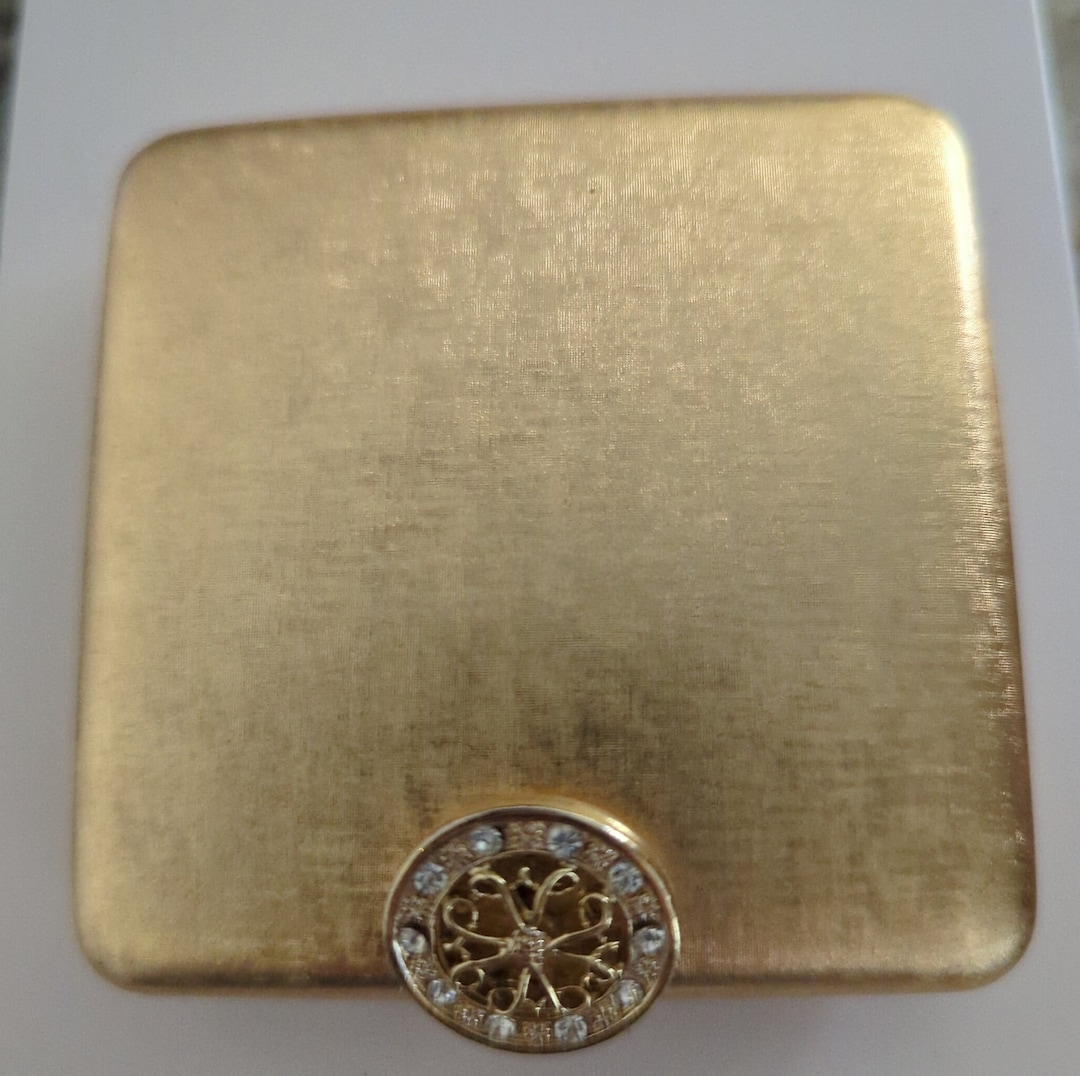 Vintage Compact,avon Compact, Imperial Jewel Compact, Gold Tone Compact ...