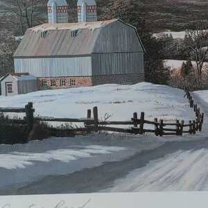 William J Saunders,signed Saunders Print,down A Country Road Print ...