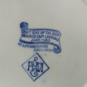 Flow Blue Plate,collectible Antique Staffordshire Plate, Death of Capt ...