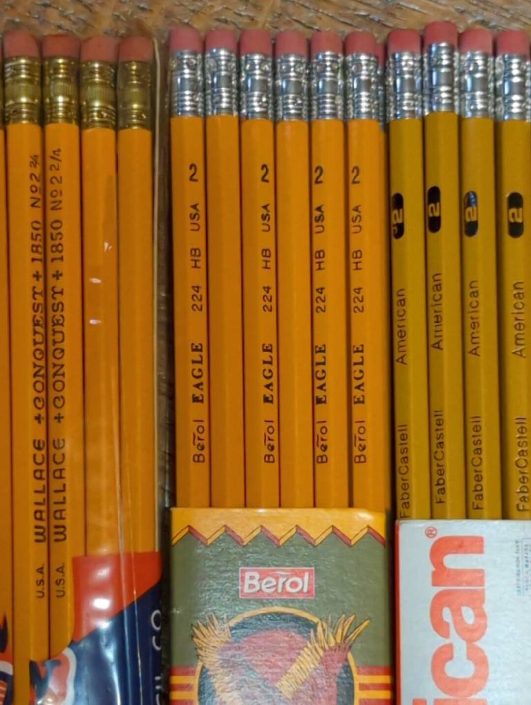 Berol Eagle Pencils,wallace Conquest Pencils,2 HB Pencils,vintage ...