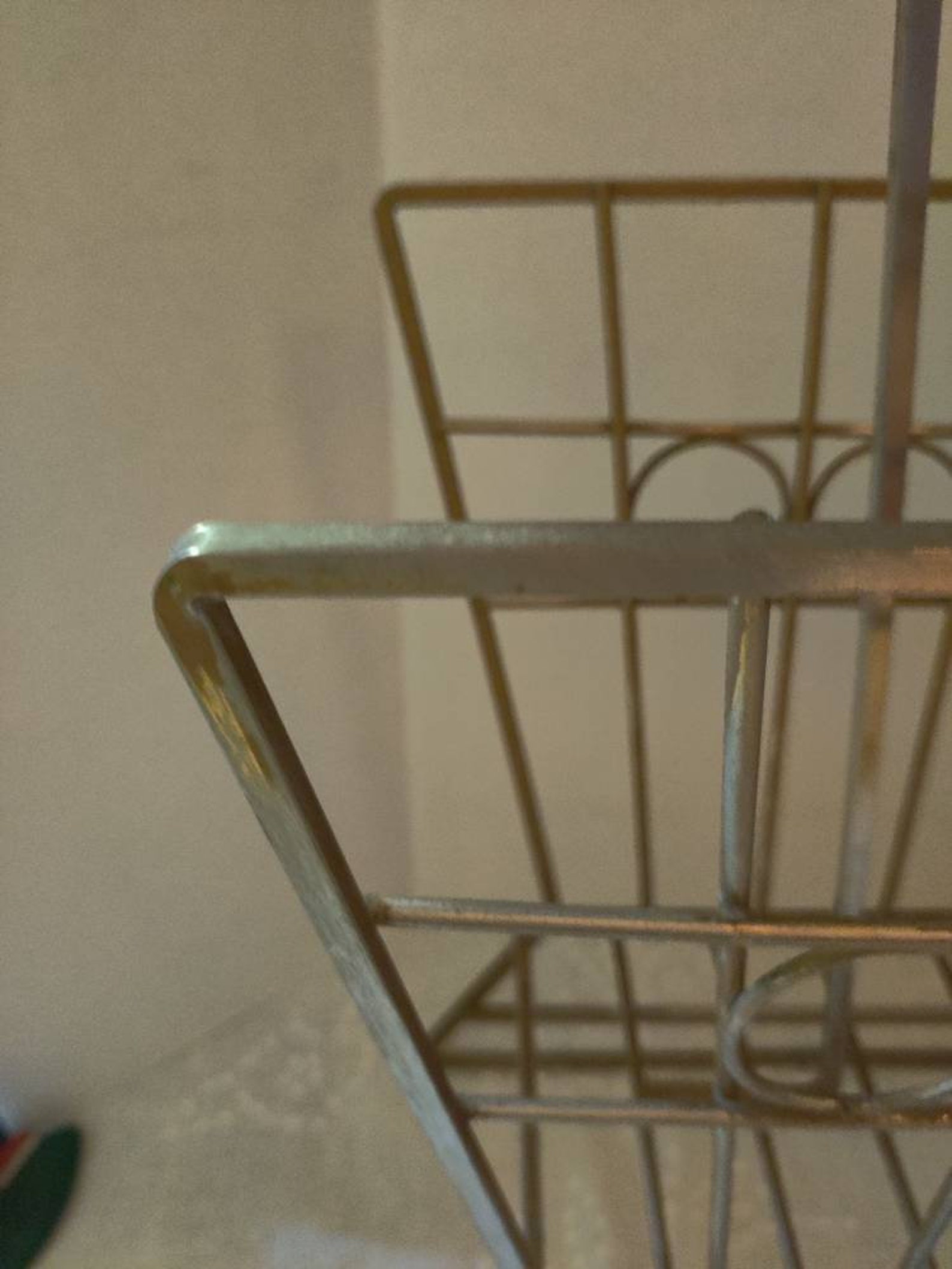 Mid Century Steel Magazine Rack Vintage Welded Atomic - Etsy