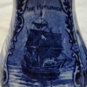 Vintage Salt and Pepper, Mayflower Transferware Salt and Pepper, Blue ...