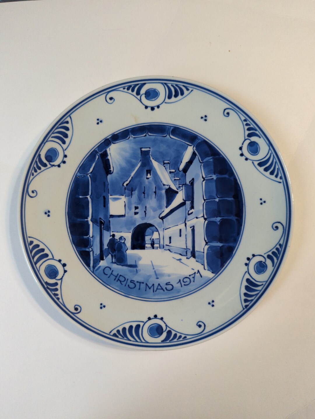 Royal Delft Christmas Plate, Vintage Porceleyne Fles Plate,1971 Signed ...