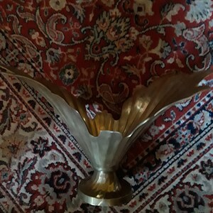 Vintage Brass Vase,80s Brass Vase, - Etsy