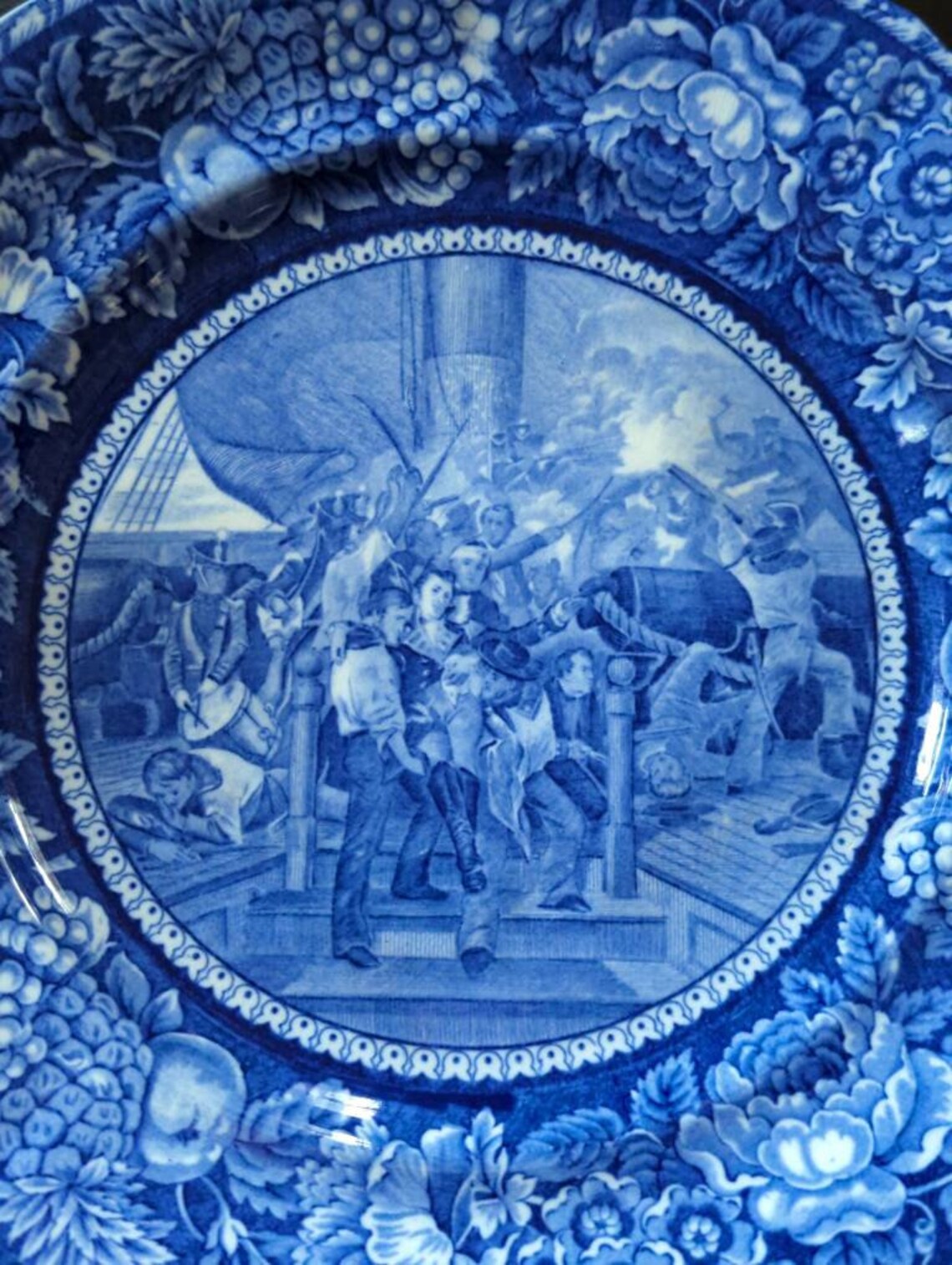 Flow Blue Platecollectible Antique Staffordshire Plate Death - Etsy