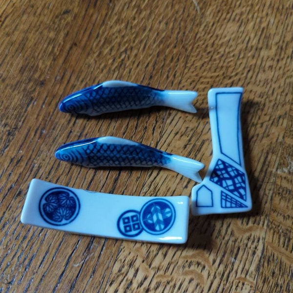 Blue Chopstick Rest - Etsy