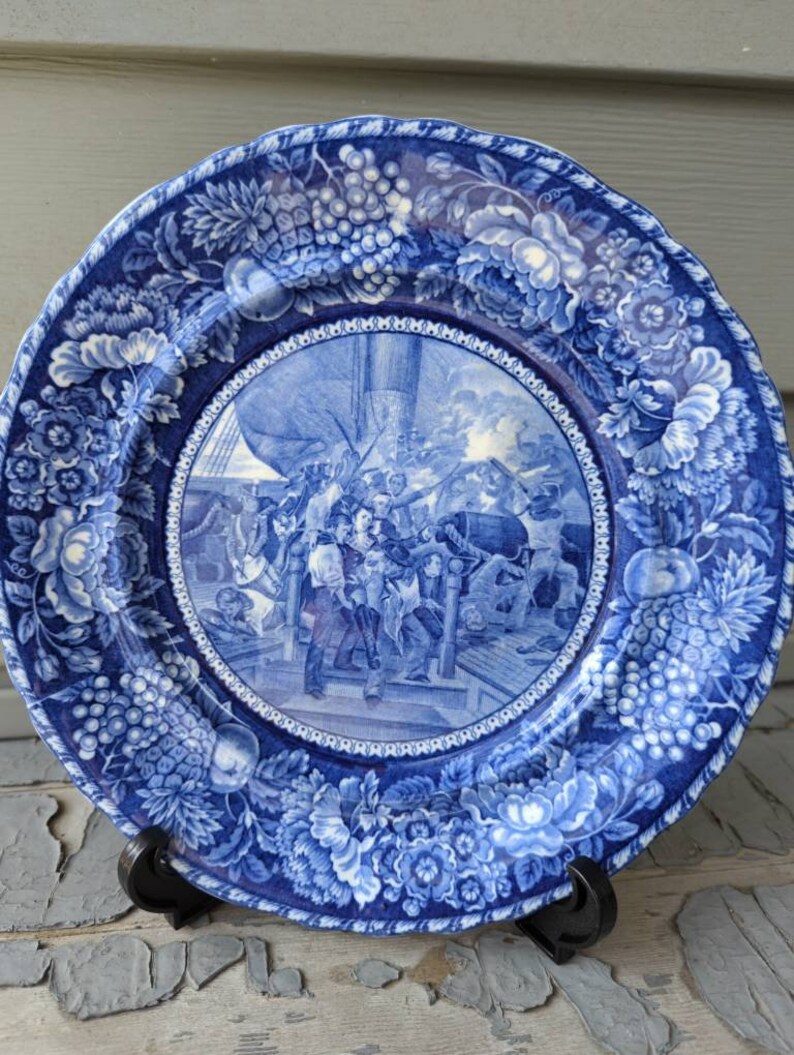 Flow Blue Platecollectible Antique Staffordshire Plate Death - Etsy