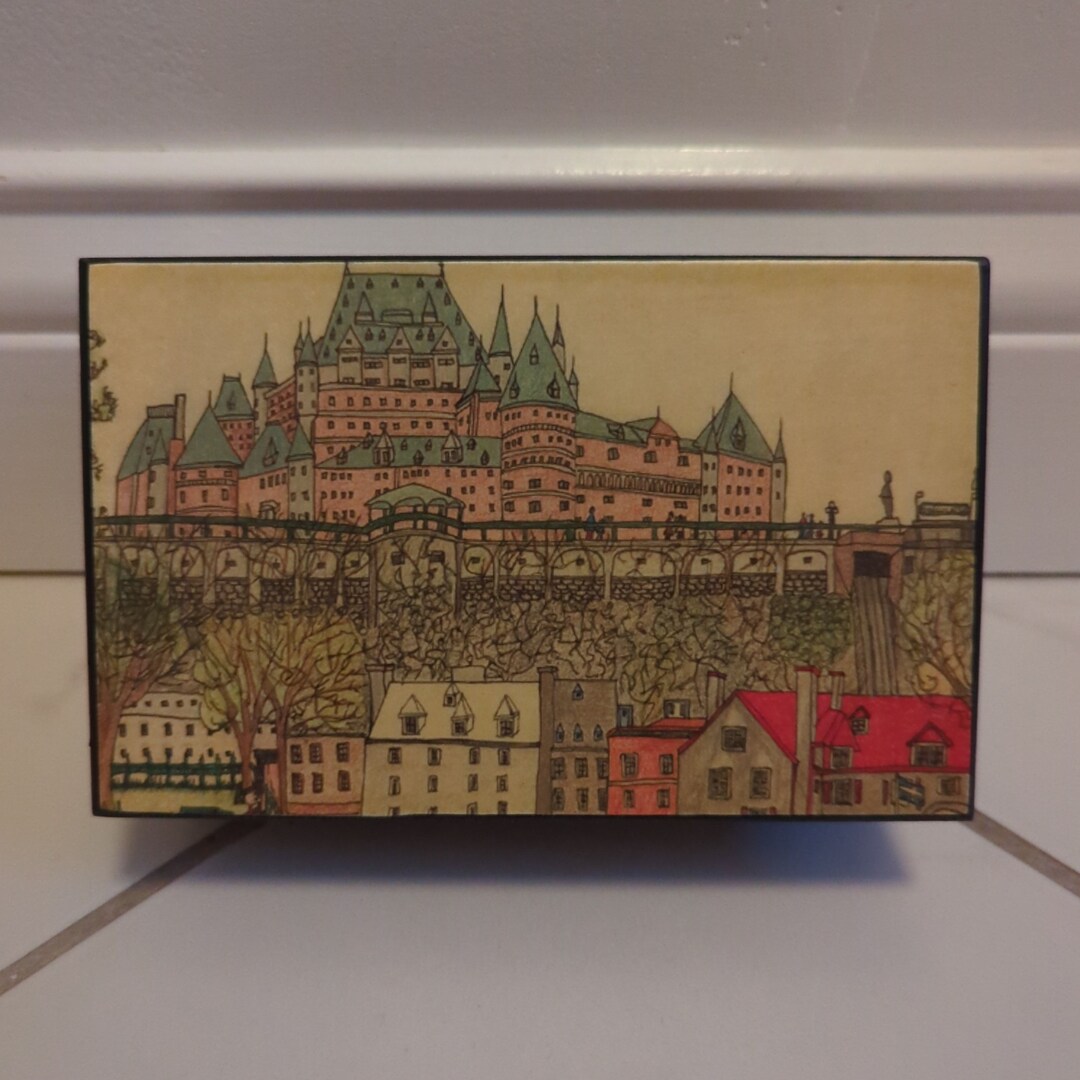 Atelier Hubertoucourt,quebec Souvenir, Le Chateau Frontenac Quebec ...