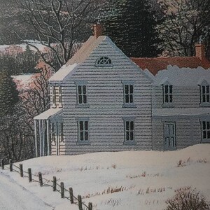 William J Saunders,signed Saunders Print,down A Country Road Print ...