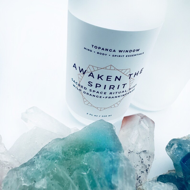 AWAKEN THE SPIRIT Sacred Space Ritual Mist / Frankincense/ Wild Orange ...