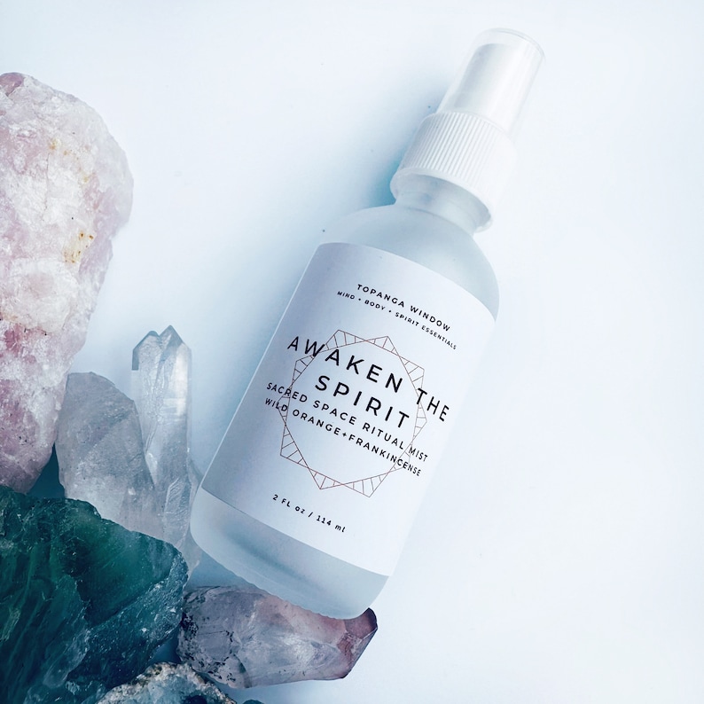 AWAKEN THE SPIRIT Sacred Space Ritual Mist / Frankincense/ Wild Orange ...