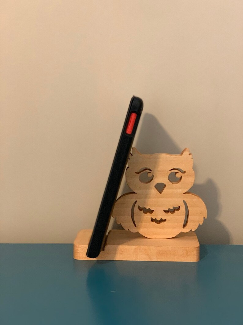 Owl Cell Phone Holder/ Owl Decor/ Owl Gifts/ Cell Phone Stand/ - Etsy