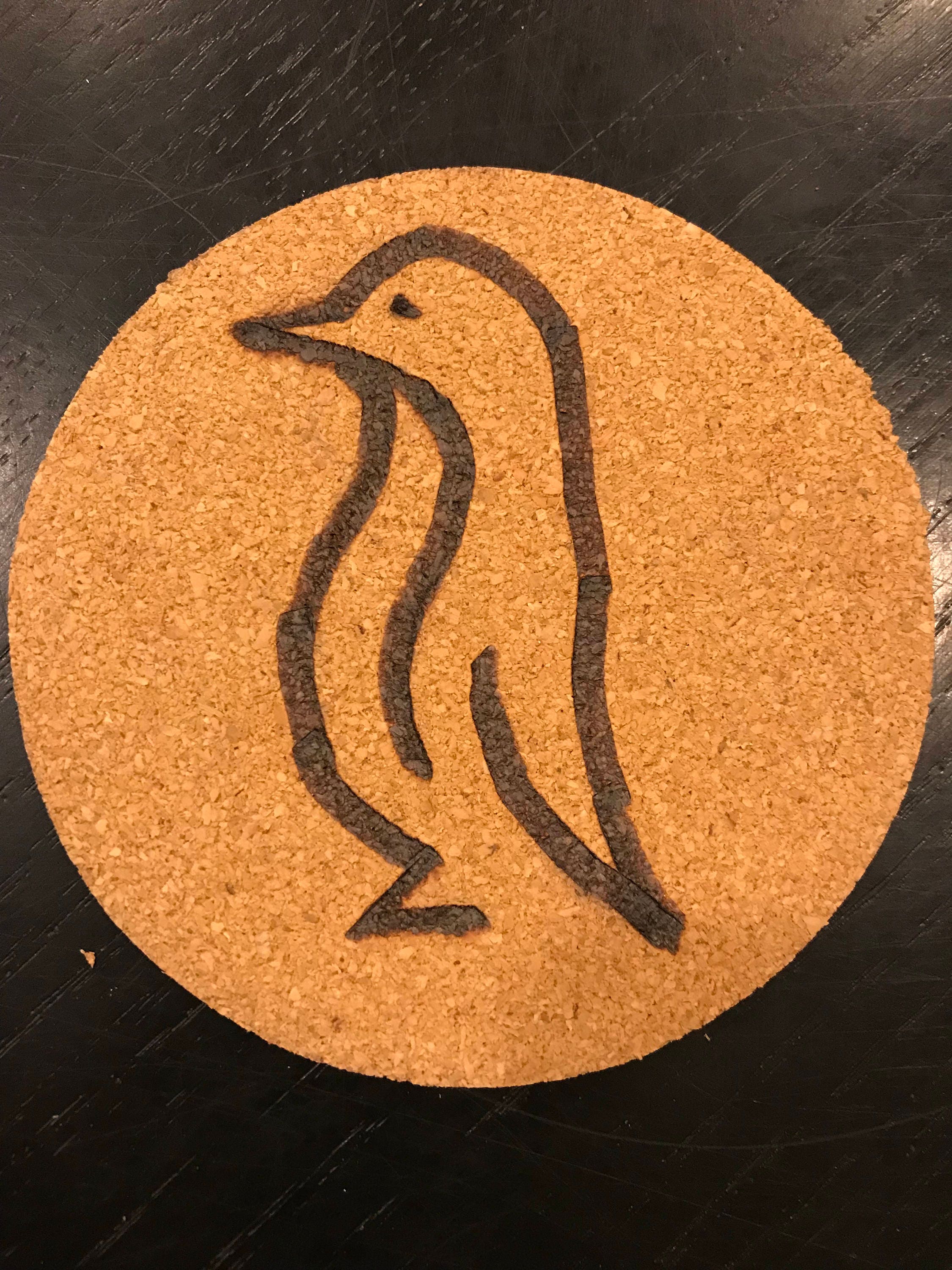 Penguin Coaster/ Penguin Gift/ Coaster/ Wood Burn/ Animal/ - Etsy