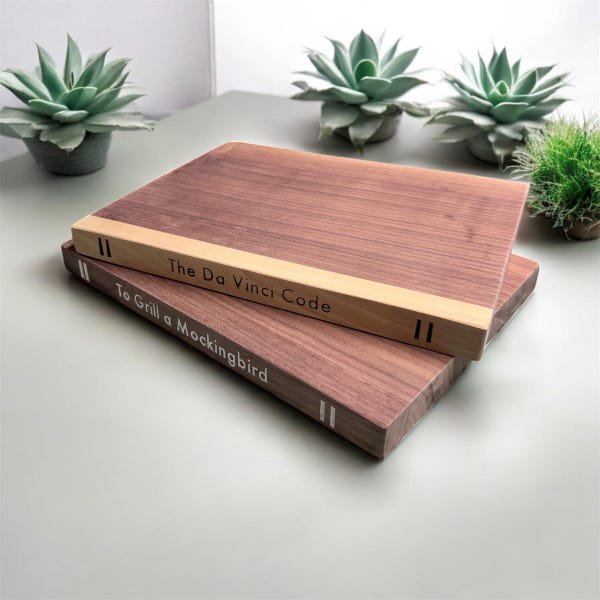 Book Shaped Cutting Board - Etsy