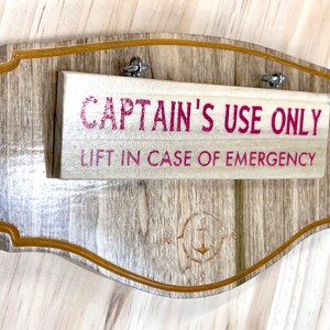 Nautical Captain Boat Sign/ Maritime Decor/nautical Decor/ Boat Sign ...