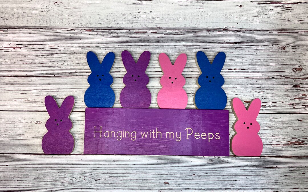 Easter Bunny Peeps Decor/ Easter Bunny Decoration/ Easter Gift/ Easter ...