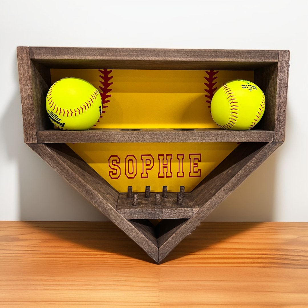 Softball Display Holder/ Softball Game Ball Holder/ Softball Display ...