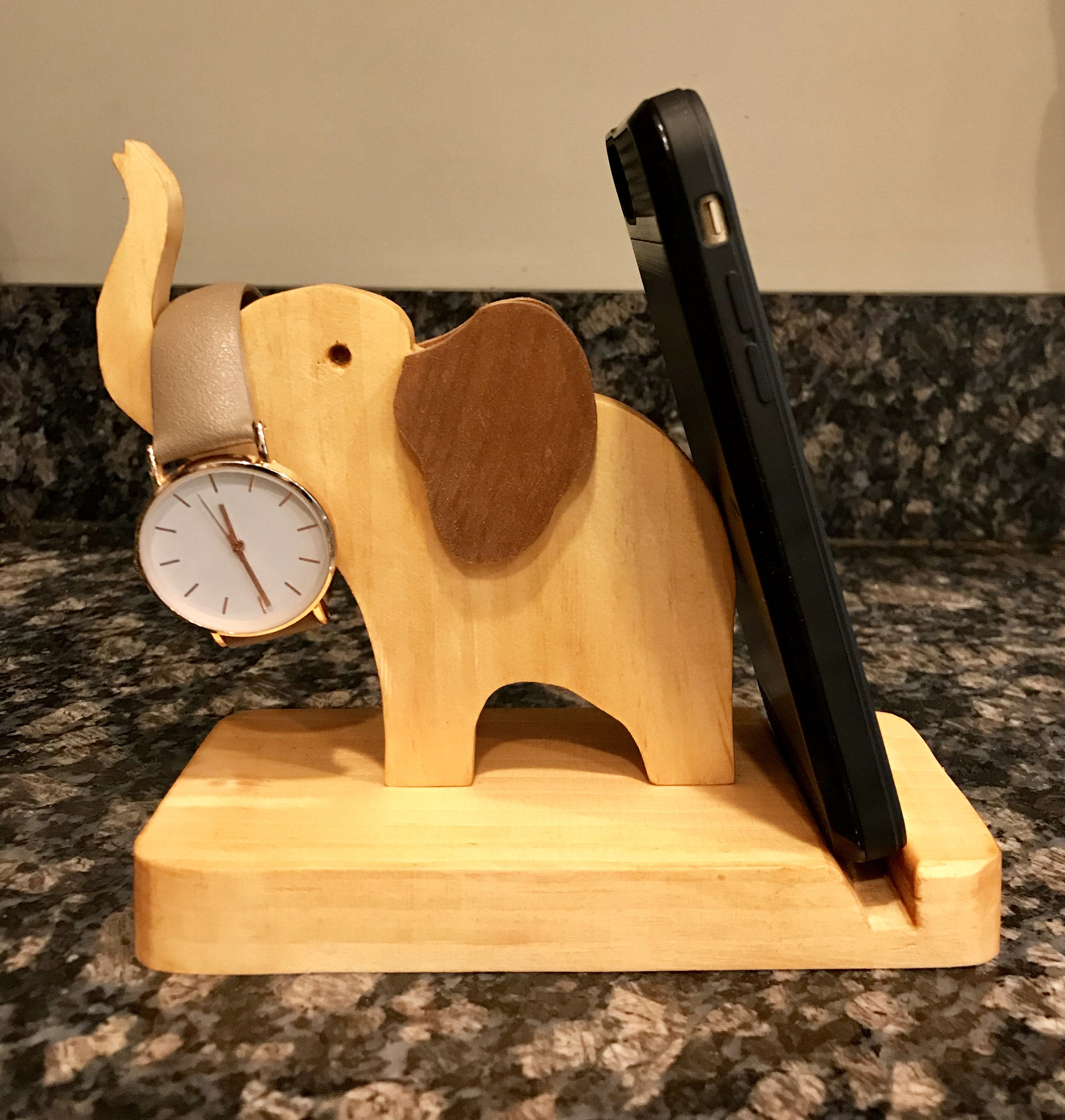 Elephant Cell Phone Holder/ Elephant Decor/ Elephant Gifts/ Cell Phone ...