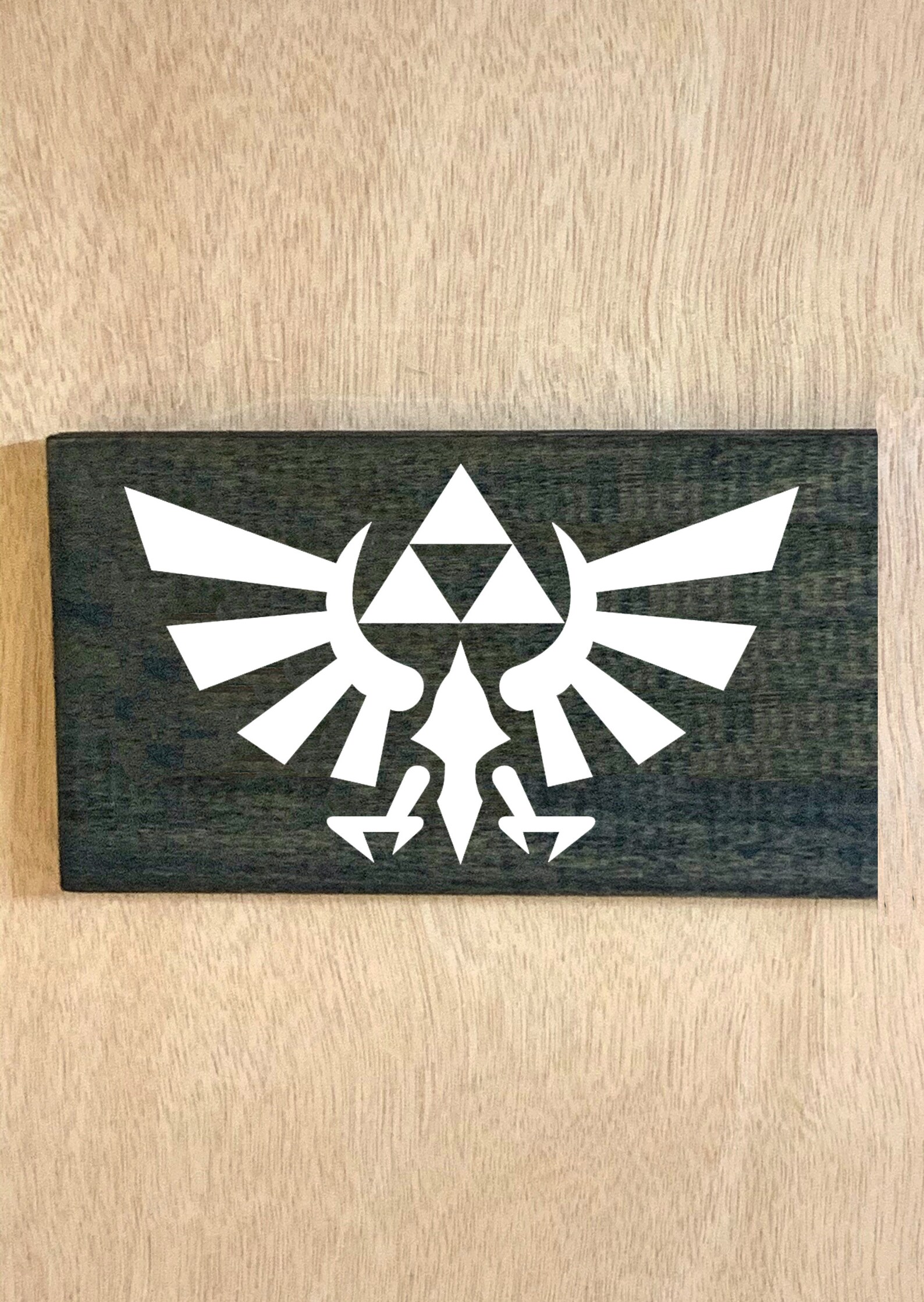 Legend of Zelda Triforce Sign/ Hyrule Crest/ Man Cave Decor/ - Etsy