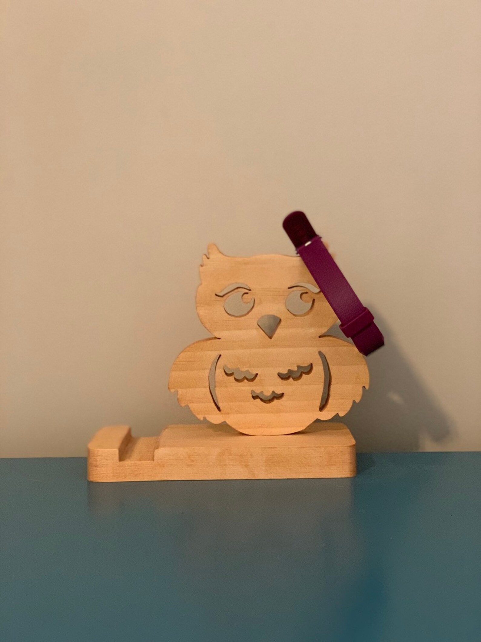 Owl Cell Phone Holder/ Owl Decor/ Owl Gifts/ Cell Phone Stand | Etsy