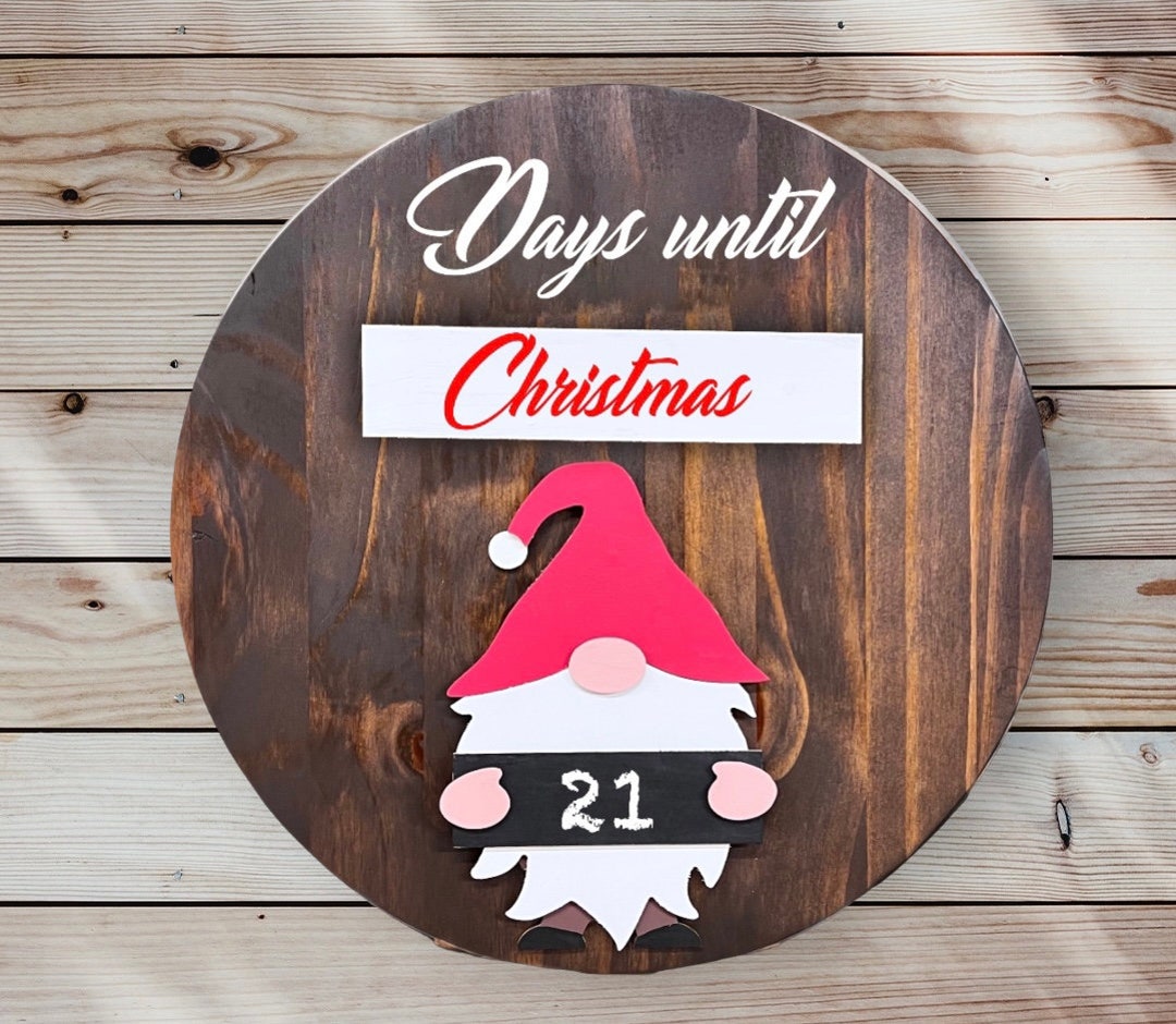 Holiday Countdown Sign/ Interchangeable Holiday Sign/ Chalkboard ...