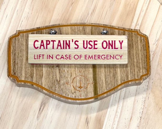 Nautical Captain Boat Sign/ Maritime Decor/nautical Decor/ Boat Sign ...