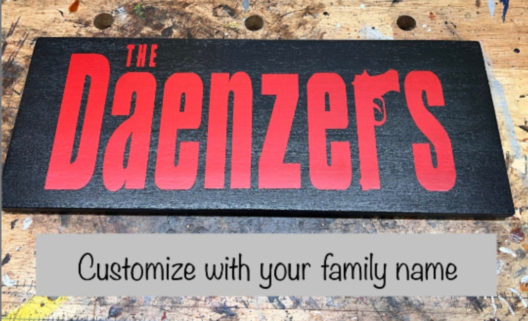 Mobster Name Sign/ Mancave Sign/ Mob Gifts/ Mafia Gifts/ Mafia Signs ...
