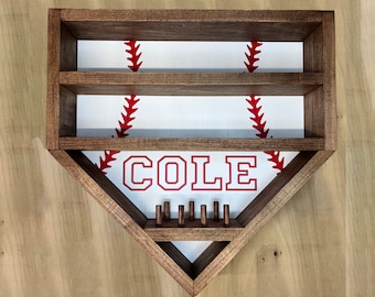 Baseball Wall Display Shelf - Etsy