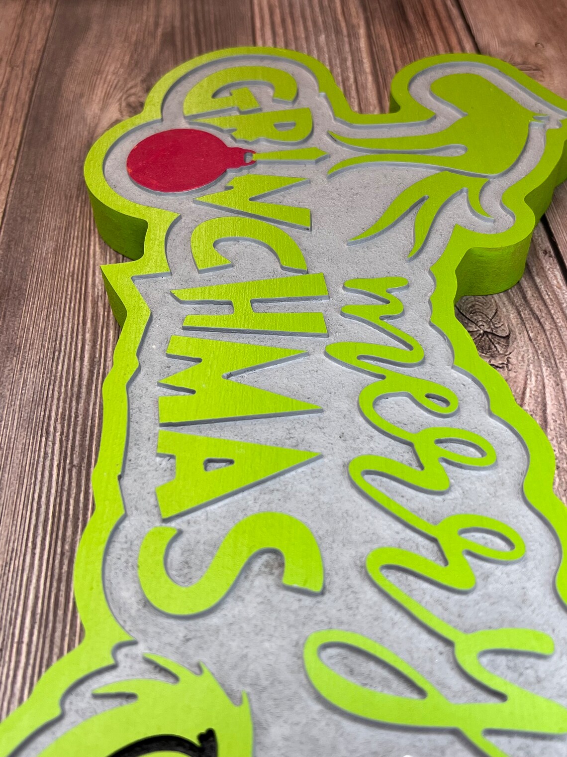 Merry Grinchmas Sign/ Grinch Sign/ Grinch Christmas/ Holiday Sign/ Mean ...