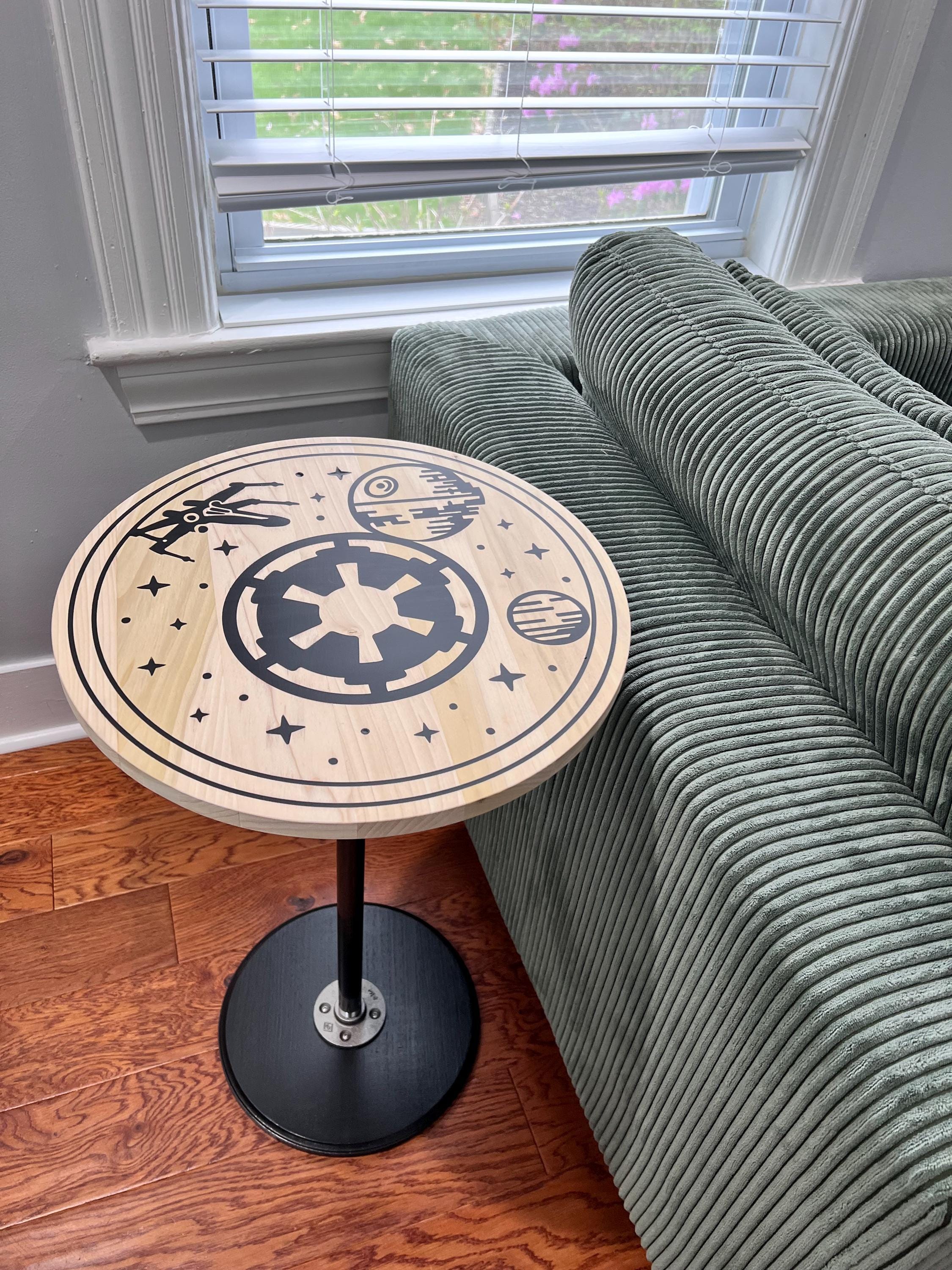 Star Wars End Table – Death Star, X-wing & Galactic Designs – Nerdy ...