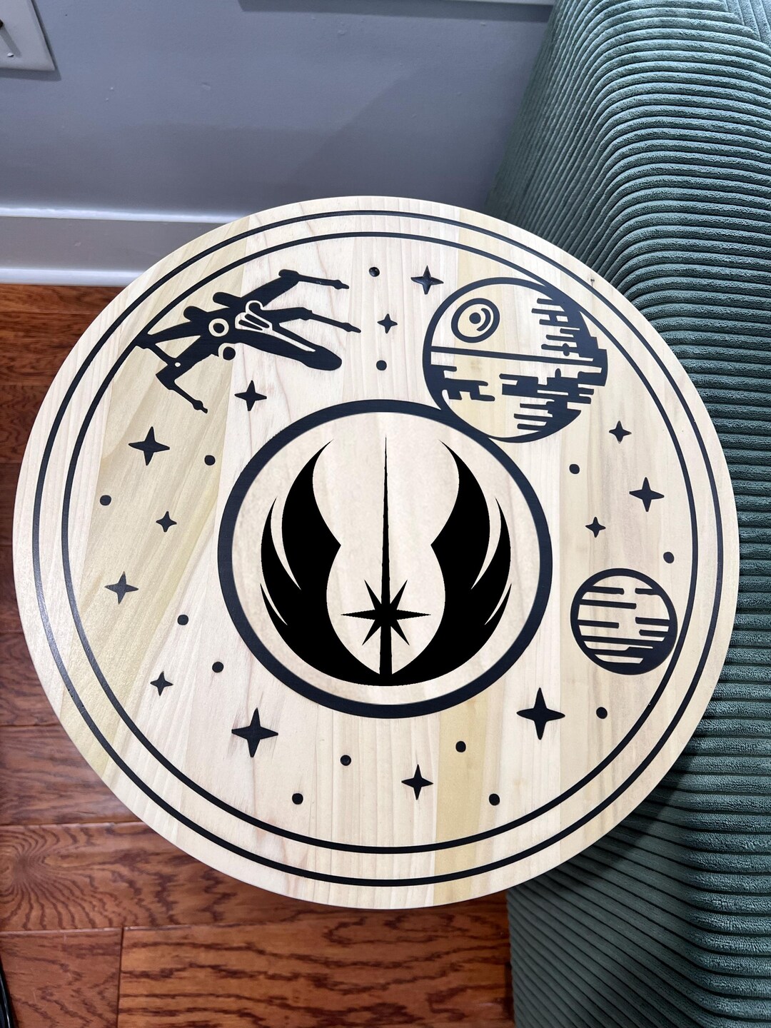 Star Wars End Table – Death Star, X-wing & Galactic Designs – Nerdy ...