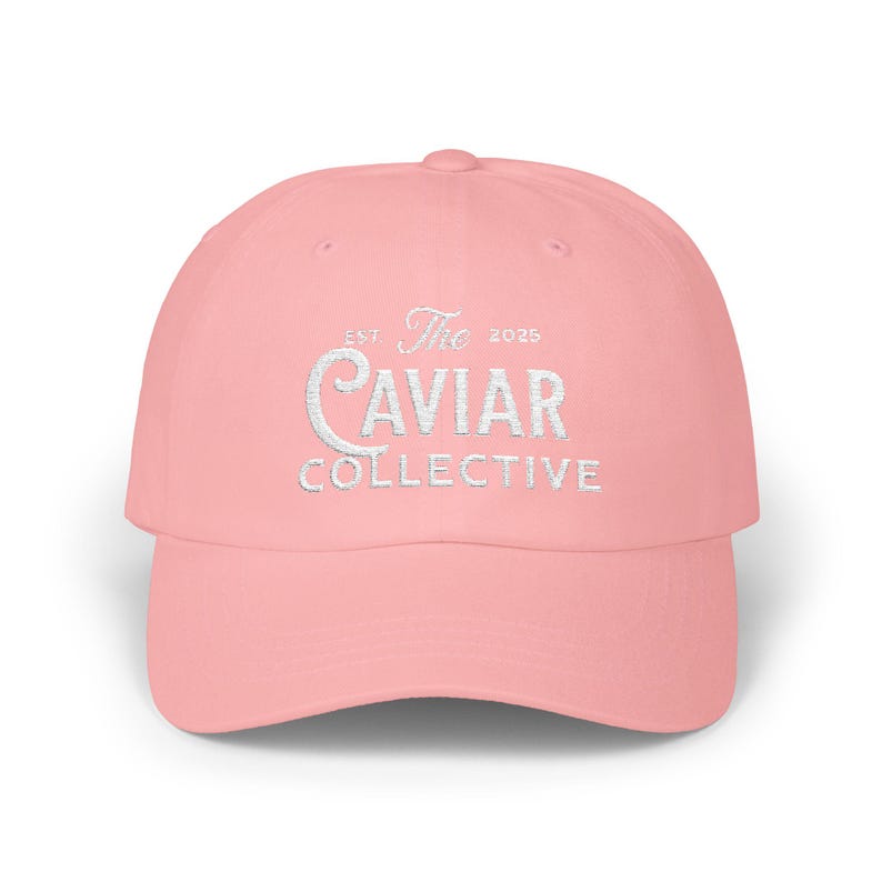 Embroidered Dad Hat: the Caviar Collective Adjustable Cap - Etsy
