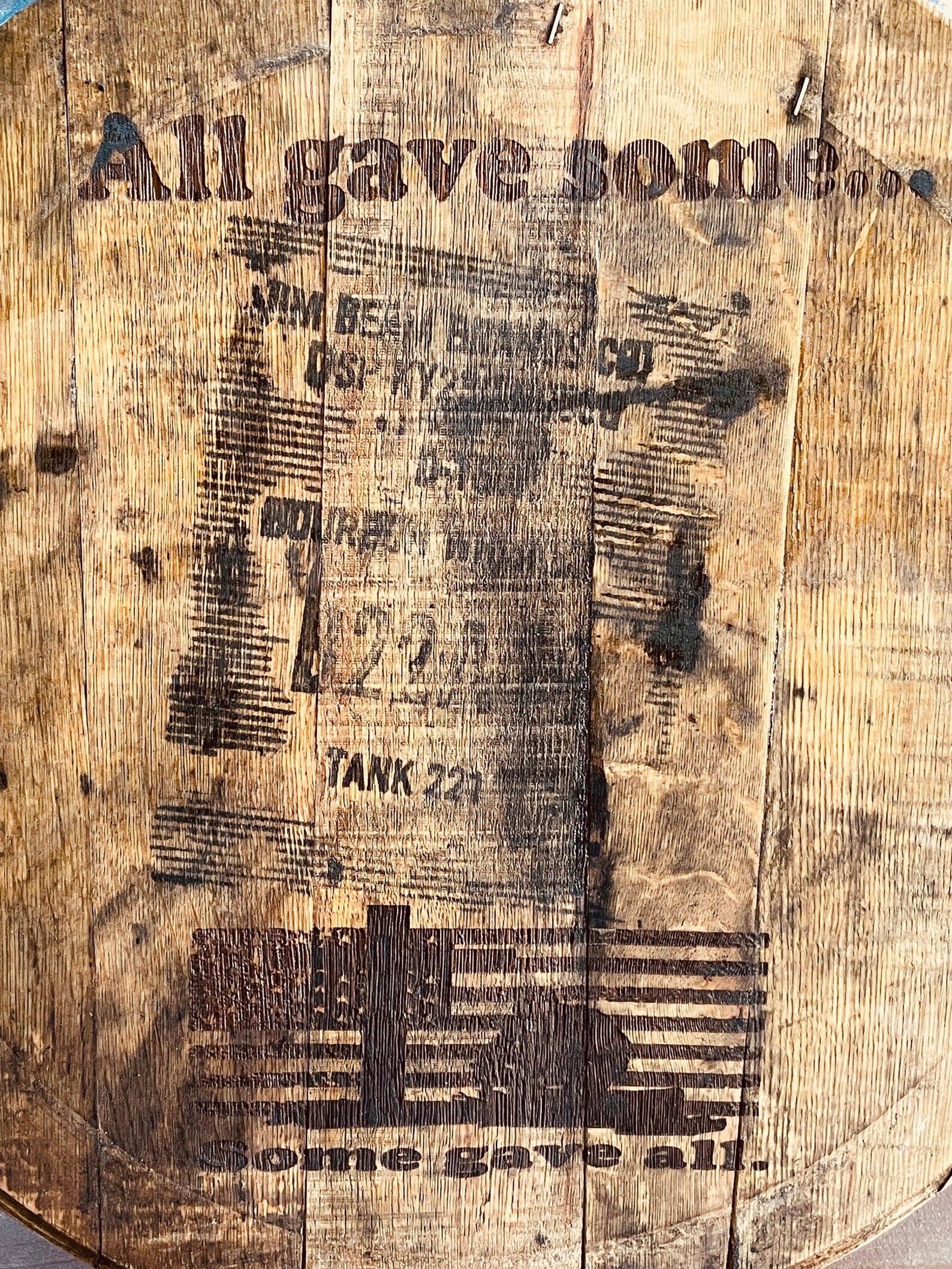 Military Whiskey Barrel Lid: Patriotic Veteran Gift, Man Cave Decor - Etsy