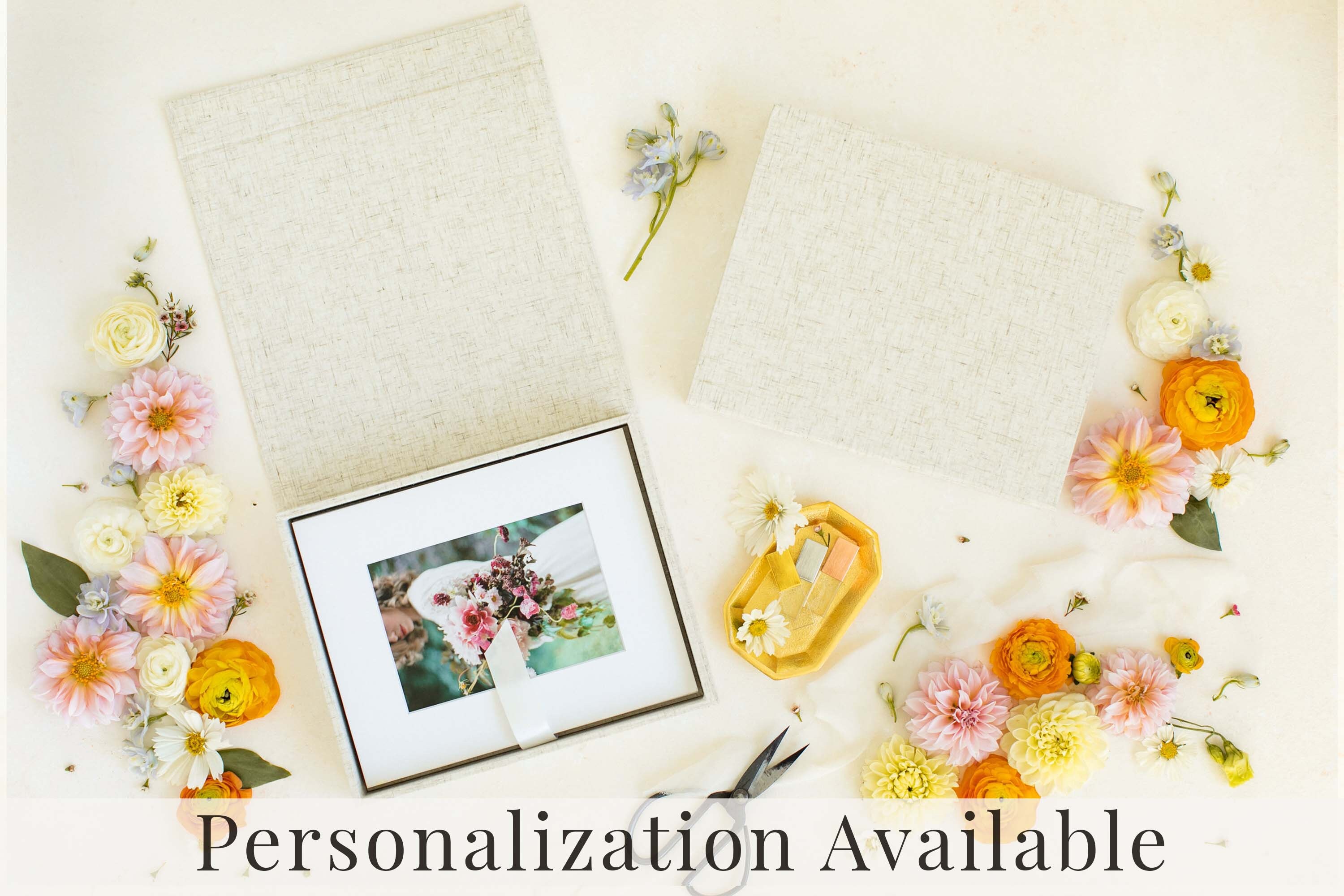 STRATUM Linen Box 8x10 Photo Box Off-white Ribbon Proof - Etsy