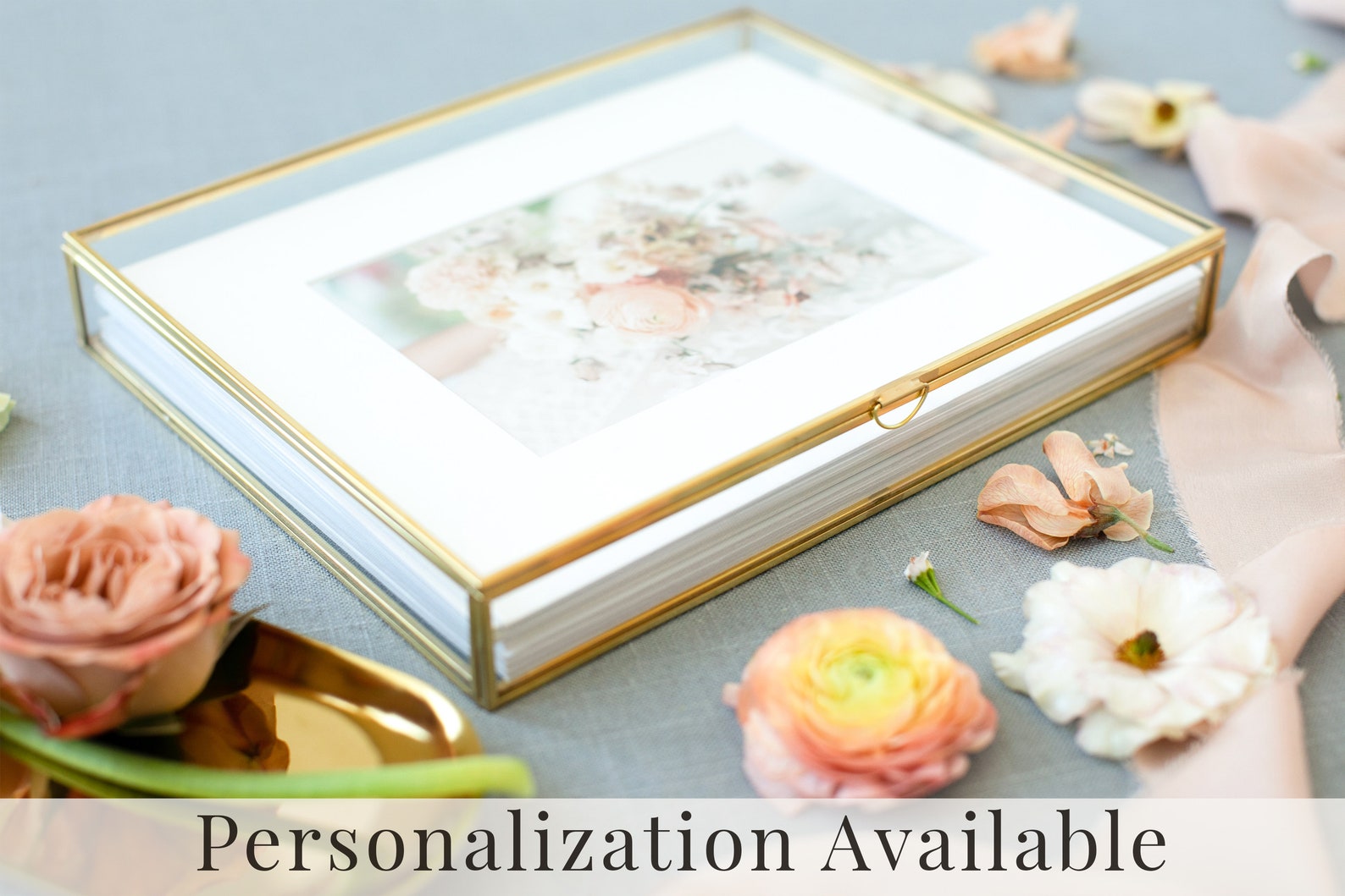 GOLD Glass Box 8x10 Photo Box Proof Print Packaging | Etsy