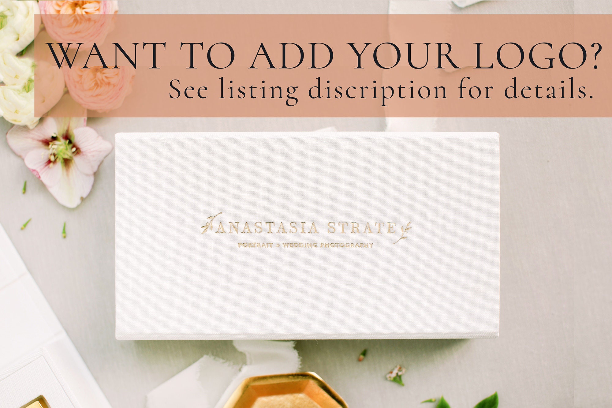 BLACK Linen Box | USB Box | Sized for Crystal With Metal Cap | Flash ...