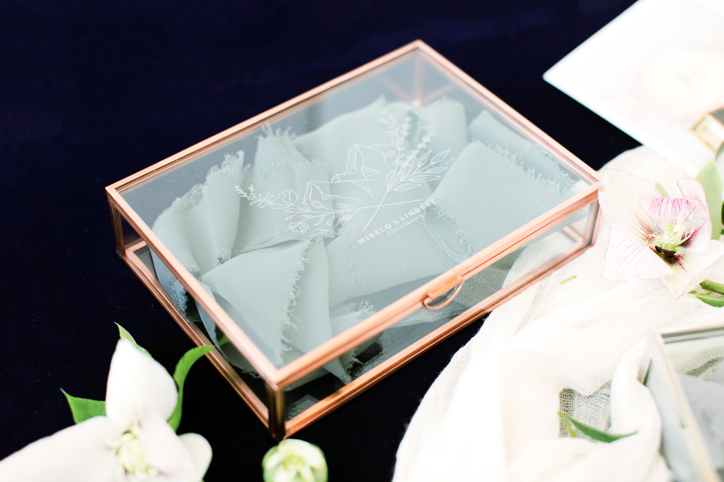 BLACK Glass Box 4x6 Photo Box Proof Print Packaging - Etsy