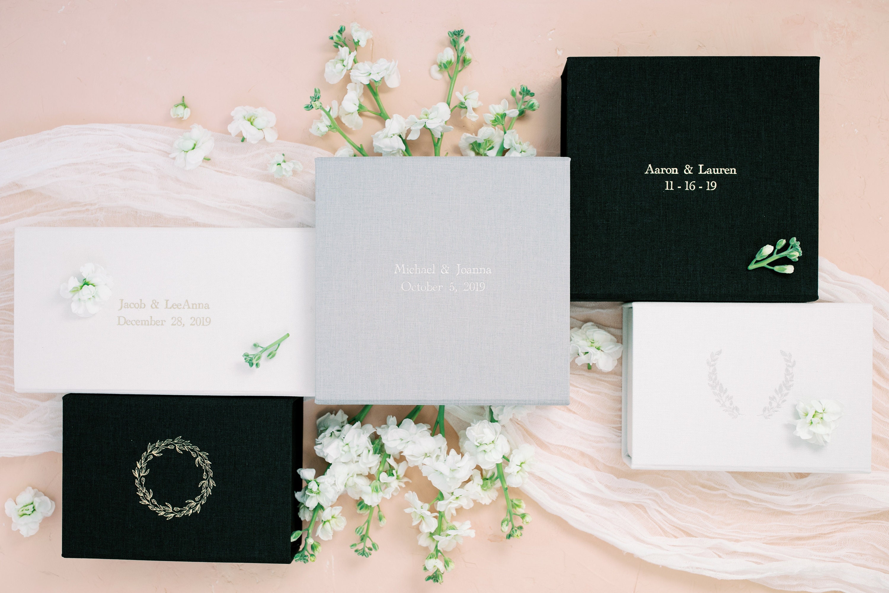 BLACK Linen Box | USB Box | Sized for Crystal With Metal Cap | Flash ...