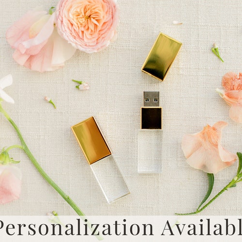 BLACK and Crystal USB 3.0 High Speed Wedding Flash Drive - Etsy