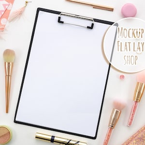 Clipboard Mockup Pre-made Scene PSD Flat Lay Photo Mockup - Stock ...