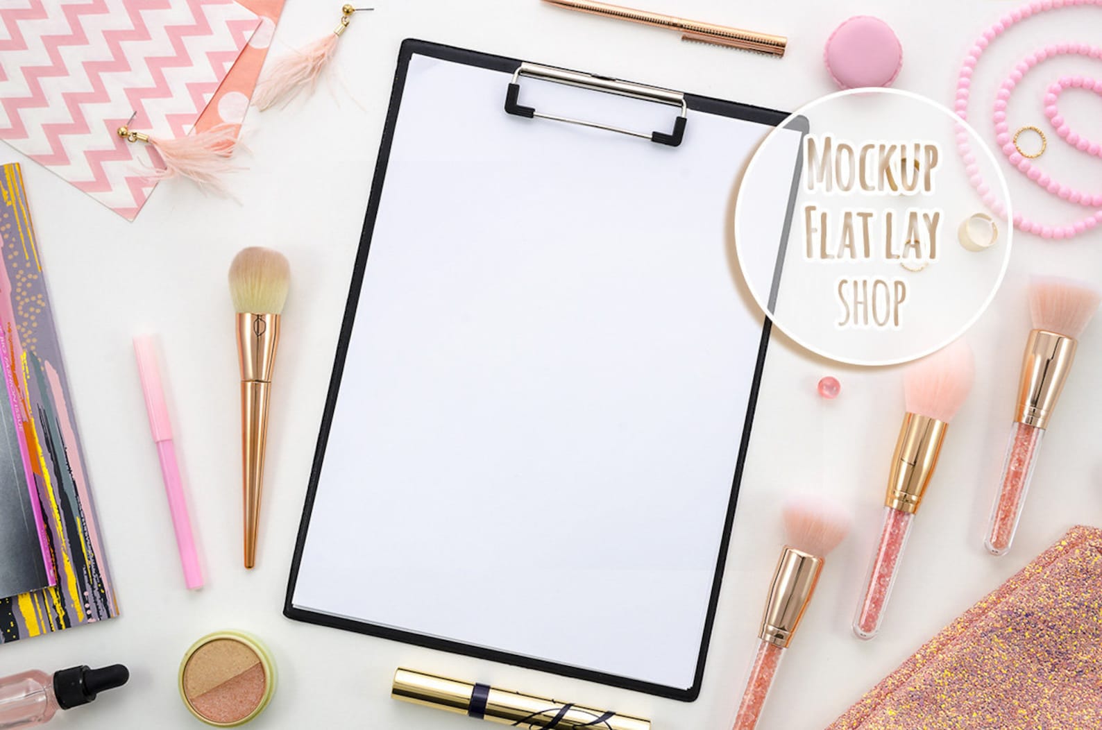 Clipboard Mockup Pre-made Scene PSD Flat Lay Photo Mockup - Etsy