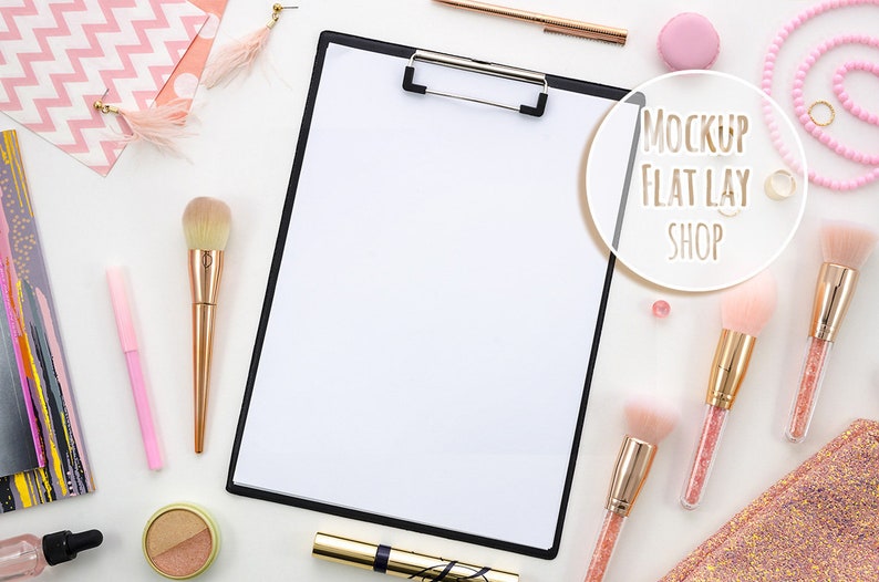 Clipboard Mockup Pre-made Scene PSD Flat Lay Photo Mockup - Etsy