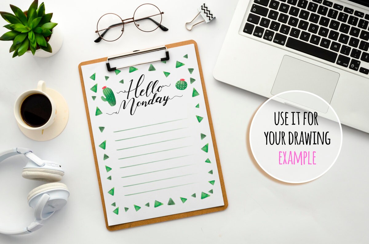 Clipboard Mockup Pre-made Scene PSD Flat Lay Photo Mockup 4 - Etsy