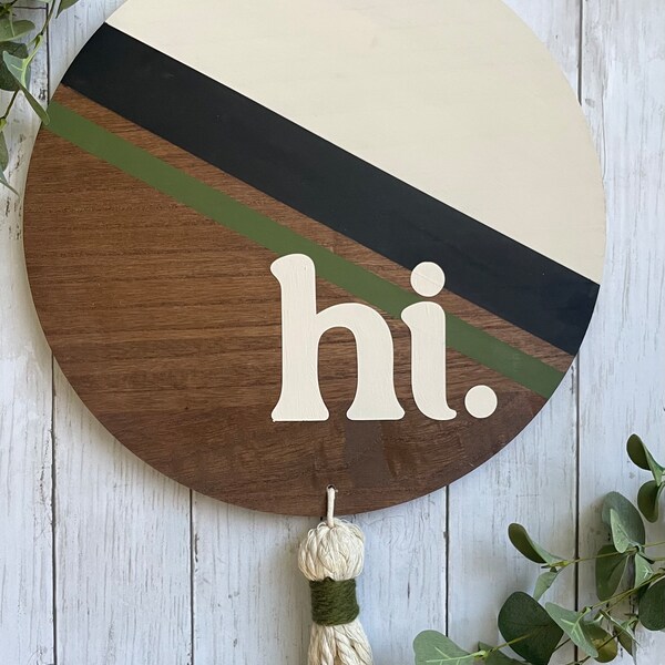 Hello Decal for Front Door - Etsy