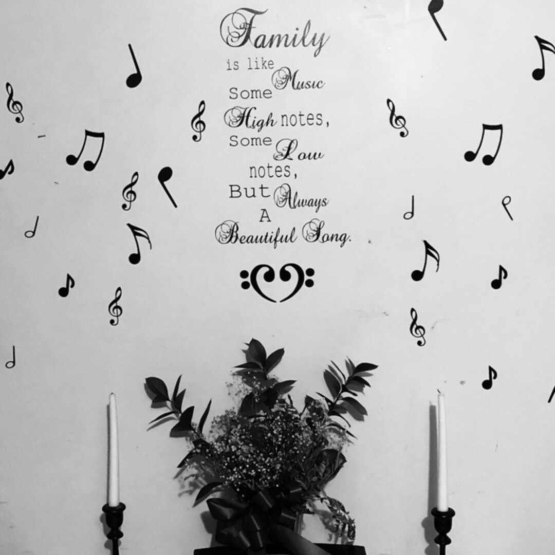 Family is Like Music: Quote/wall Decal - Etsy